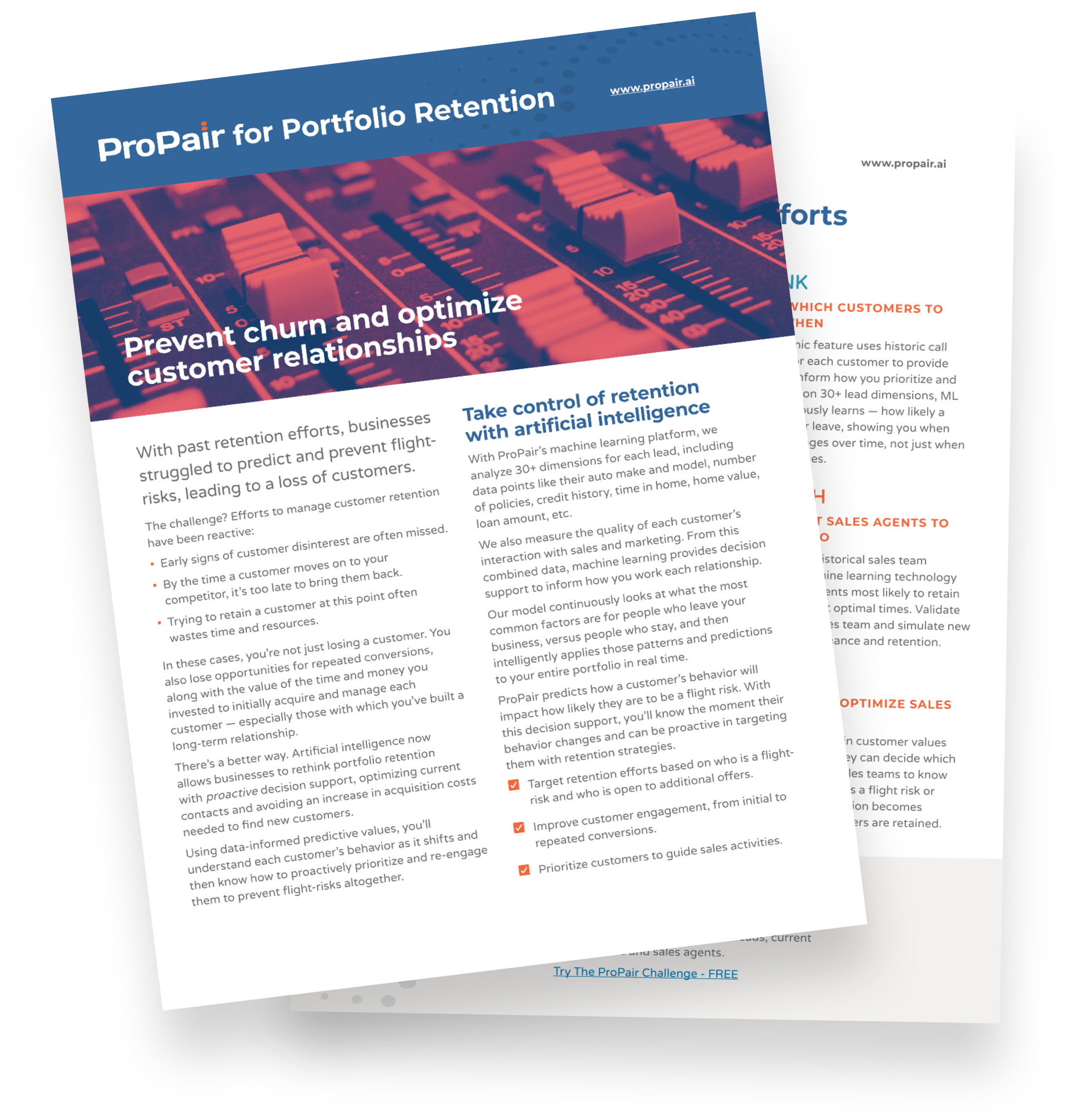 Portfolio Retention Use Case | ProPair